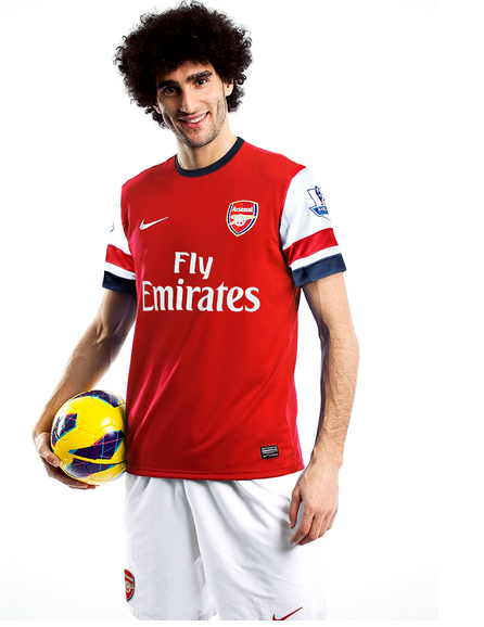 (Image) Marouane Fellaini Pictured Wearing Arsenal Kit as Speculation ...