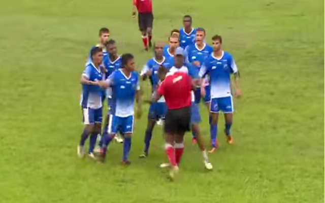 (Video) Goalkeeper Coach Punches Referee In the Head, Striker Saves ...