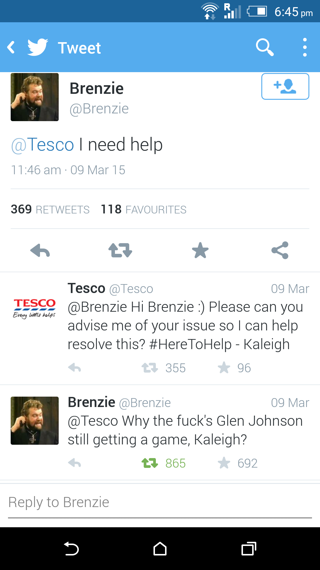 Hilarious! Liverpool fan turns to Tesco for help over Glen Johnson form ...