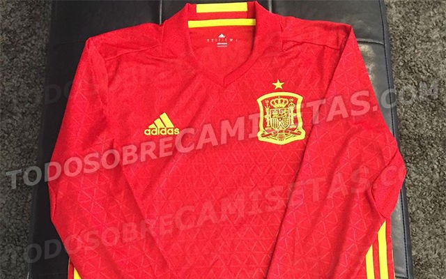 Leaked images of Spain's Euro 2016 home kit