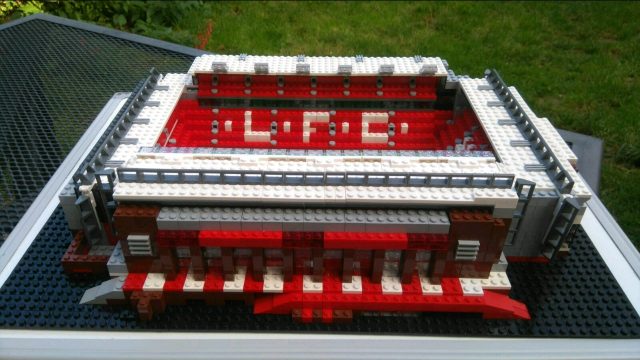 Incredible Lego Anfield and Stamford Bridge models