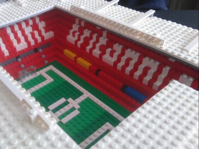 Incredible Lego Anfield and Stamford Bridge models