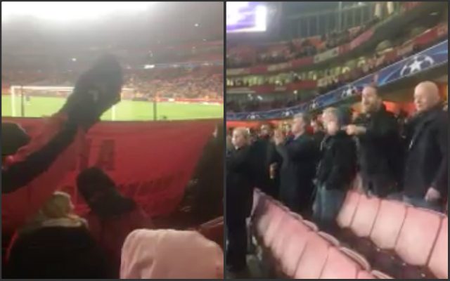 (Video) Angry Arsenal fan abuses fellow Gooner over Wenger Out banner ...