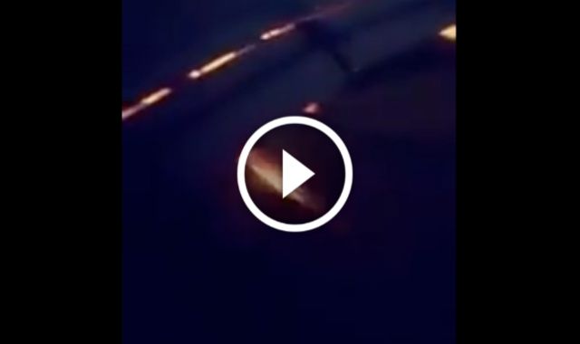 Video: Saudi Arabia team plane's engine catches fire