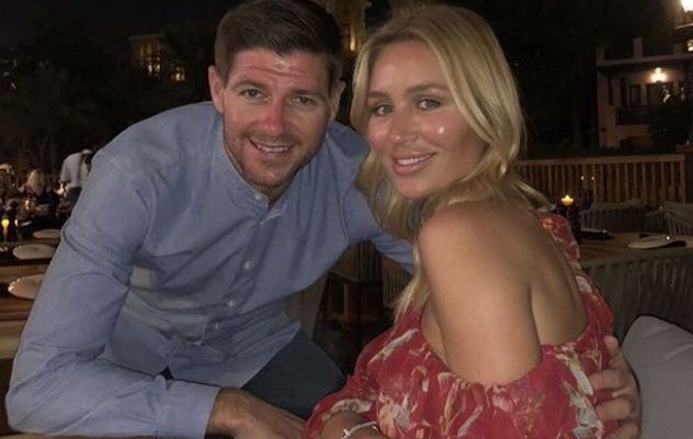 (Photo) Steven Gerrard shows off hot wife Alex Curran