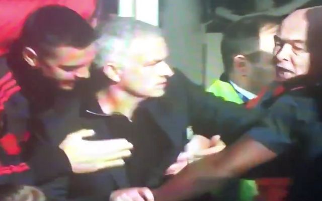 Video: Furious Mourinho held back by stewards at Chelsea