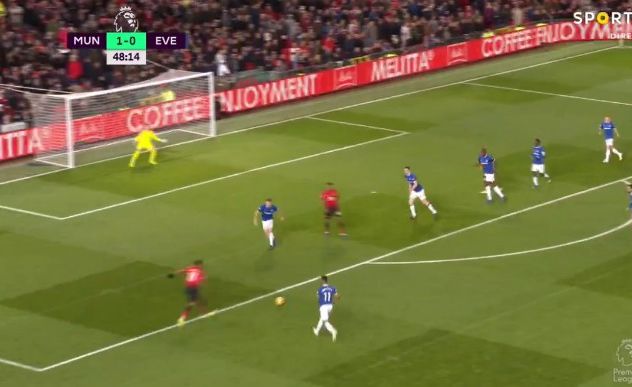 Anthony Martial goal video for Man Utd vs Everton