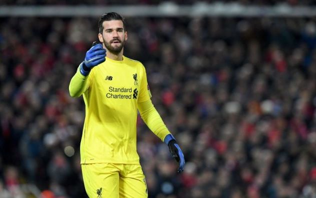 Liverpool's Van Dijk reaction to Alisson error vs Man United