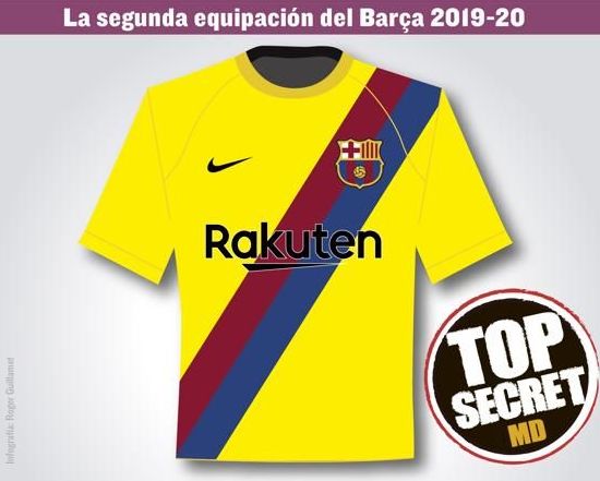 Barcelona 2019/20 new yellow away kit leaked online