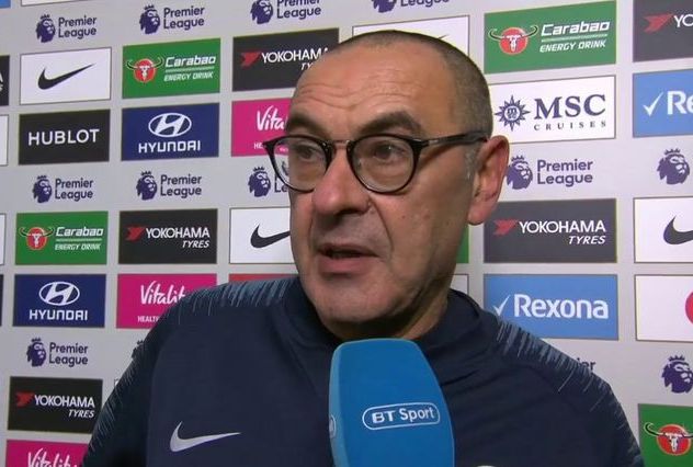 Chelsea's Sarri on locking players in dressing room