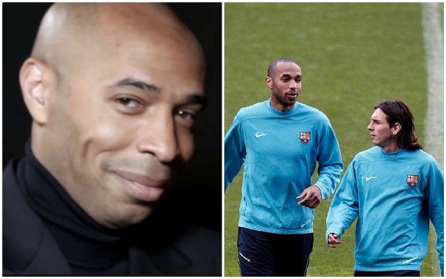 Henry on what Messi did after getting angry in training session