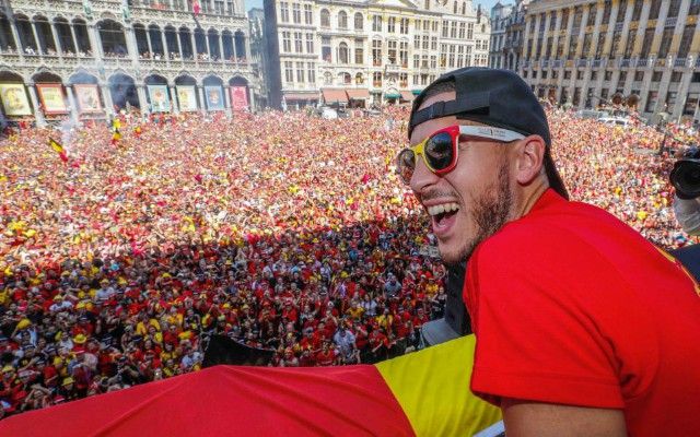 Chelsea's Eden Hazard Belgium burger