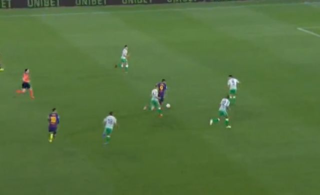 Luis Suarez goal video Barcelona vs Real Betis