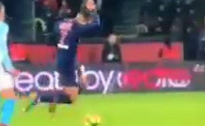 Kylian Mbappe dive video PSG vs Marseille