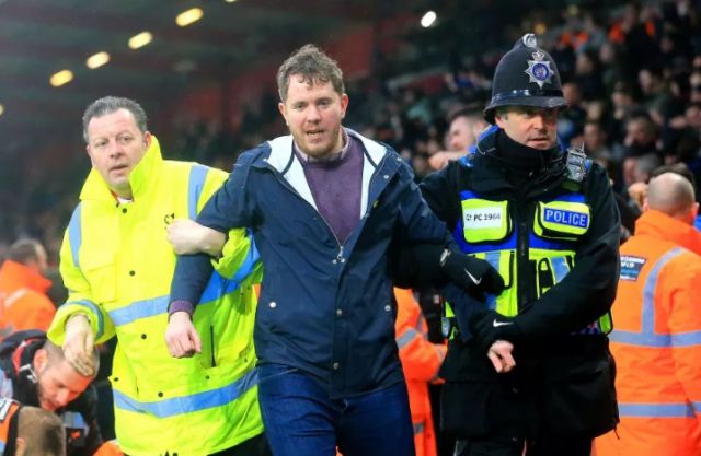 Pitch invaders West Ham Newcastle Bournemouth Huddersfield