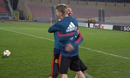 Sergio Ramos funny goal celebration video