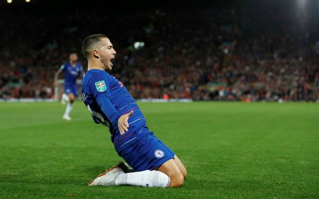 Chelsea's Hazard on West Ham or Liverpool goal