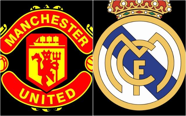 Logotipo Del Manchester United Y Del Real Madrid