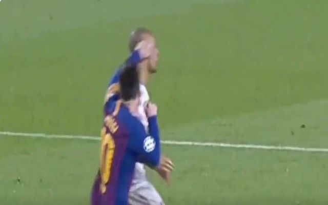 Video: Fans spot Messi punch during Barca v Liverpool