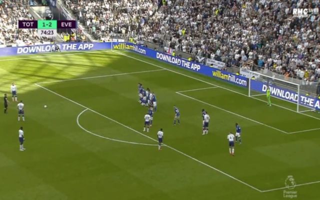 Video: Eriksen brilliant free kick goal Spurs vs Everton