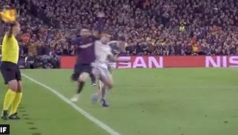 Lionel Messi dive video Barcelona vs Liverpool