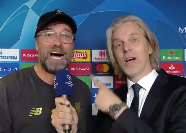 Video: Klopp singing in interview after Liverpool win