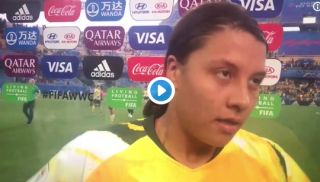 Australia's Sam Kerr on Brazil win funny video