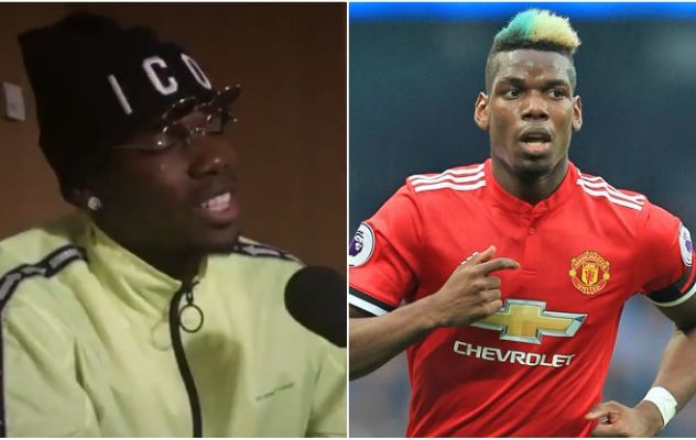 Man United's Pogba on blue hair vs Man City