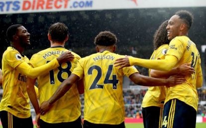 Arsenal's Aubameyang Premier League goal record