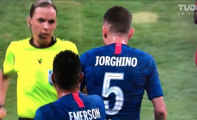 Photo: Chelsea misspell Jorginho's name for Liverpool clash