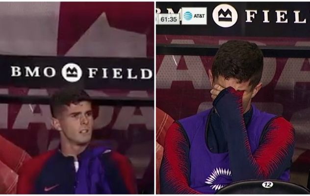 Video: Chelsea's Pulisic crying after being subbed for USA