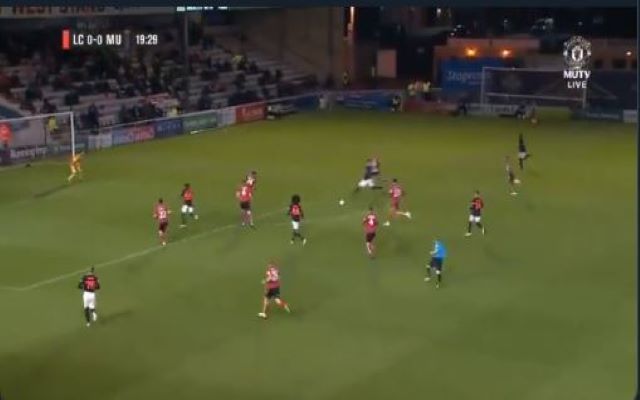 James Garner goal Man United U23's vs Lincoln City