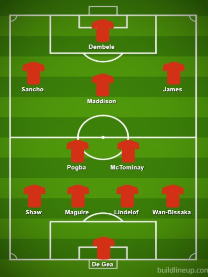 Man United line up with Dembele Sancho Maddison transfers
