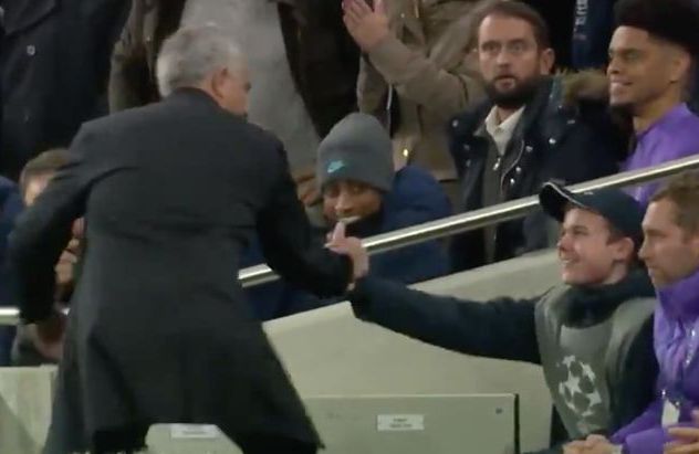 Video: Mourinho congratulates Tottenham ball boy after assist