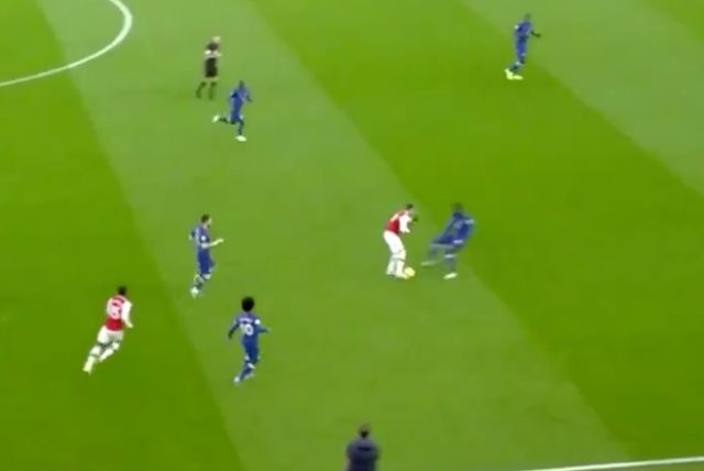 Video: Ozil ends Chelsea ace with classy touch in Arsenal loss