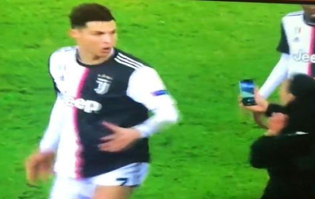 Video: Cristiano Ronaldo grabbed round the neck by a fan
