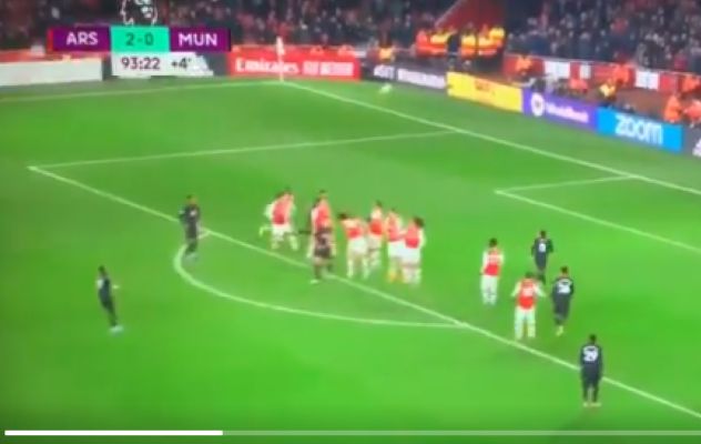 Video: Fred's free kick sums up Man United's evening