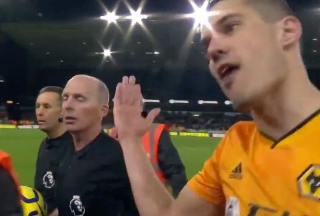 Video: Coady exchange with Mike Dean over VAR incident