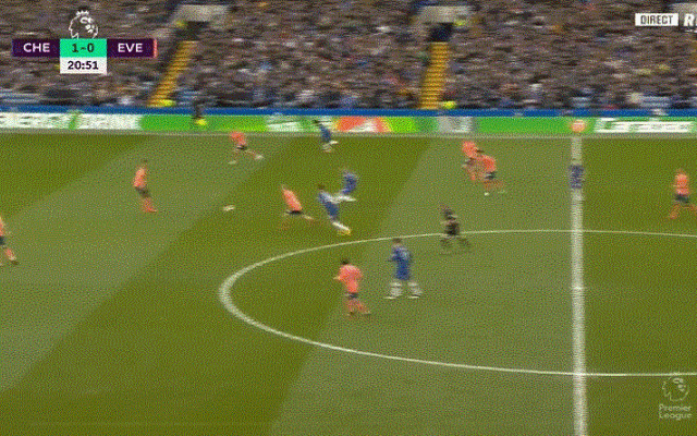 Video: Pedro goal Chelsea vs Everton (2-0)