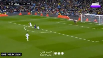 Marcelo tackle on Messi in Real Madrid Barcelona video