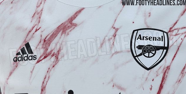 Photo - Arsenal's new 'blood-spattered' away kit is leaked online