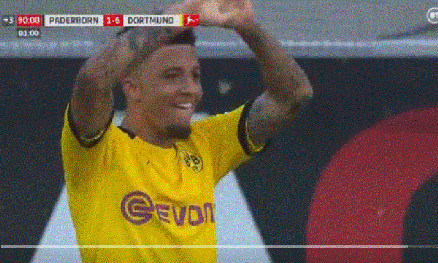 Video: Jadon Sancho hat trick shows why Man United want him