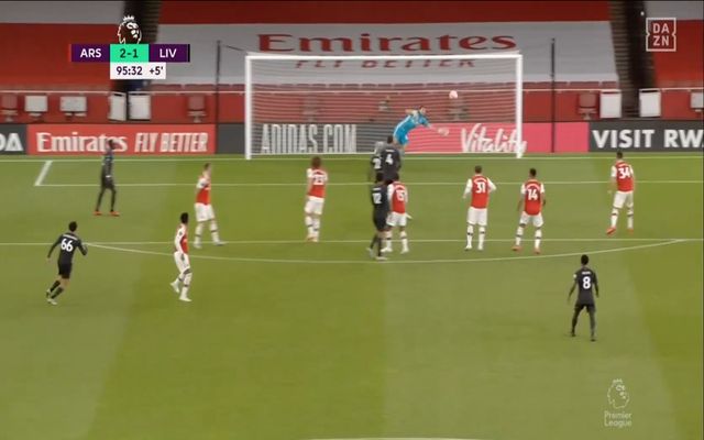 Video: Martinez's late save to ensure Arsenal beat Liverpool