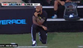 Thierry Henry takes knee for 8 minutes 46 seconds video