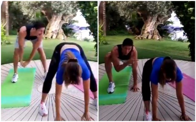 Lewandowski WAG workout video
