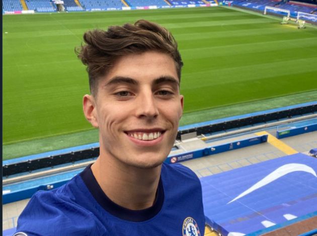 Photo: A first look at Kai Havertz in a Chelsea shirt