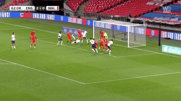 Video: Ings makes it 3-0 to England with overhead kick