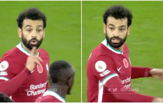 Video: Salah in heated talk with Mane after scoring for Liverpool