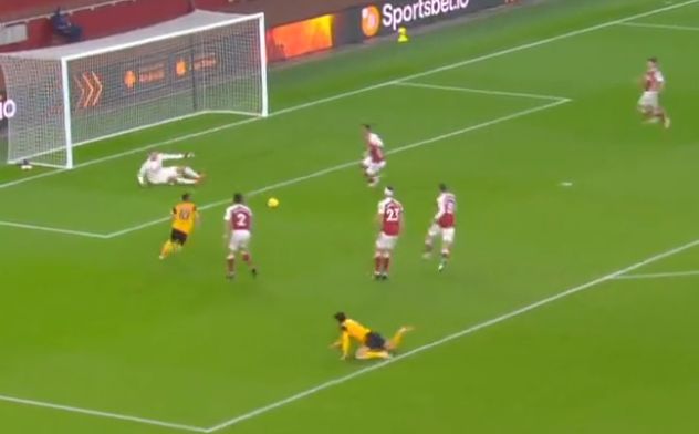 Video: Podence goal Wolves vs Arsenal (2-1)