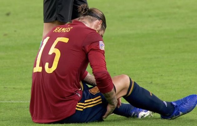 Real Madrid's Sergio Ramos injured for Spain vs Germany